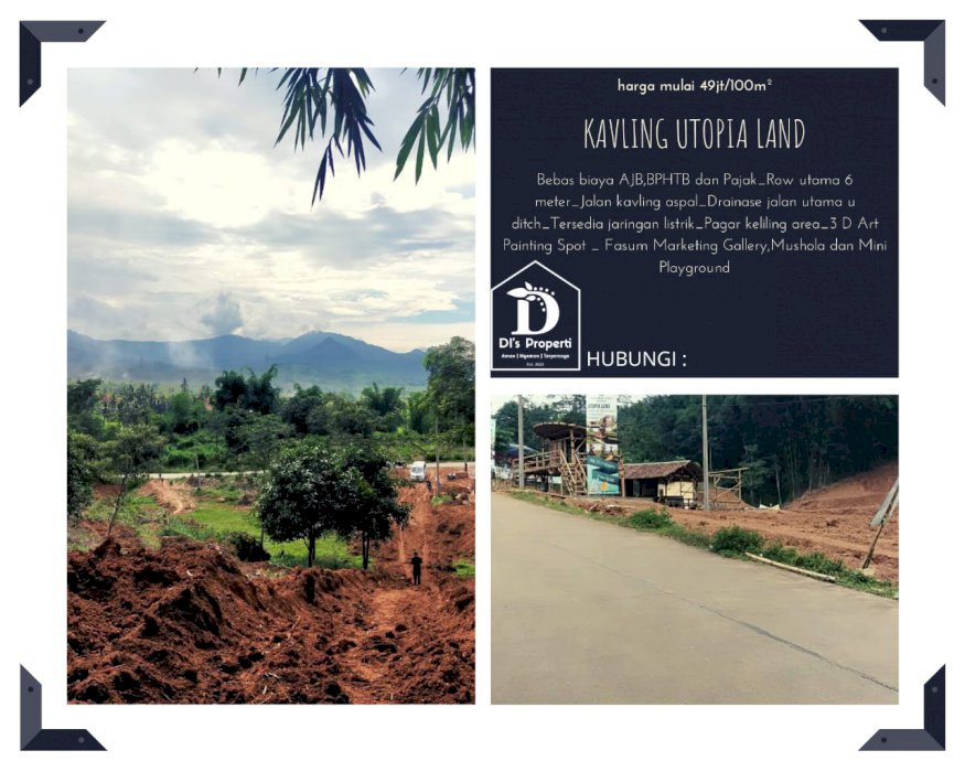 [Dijual] Utopia Land, Create Your Own Dream | IDRumah
