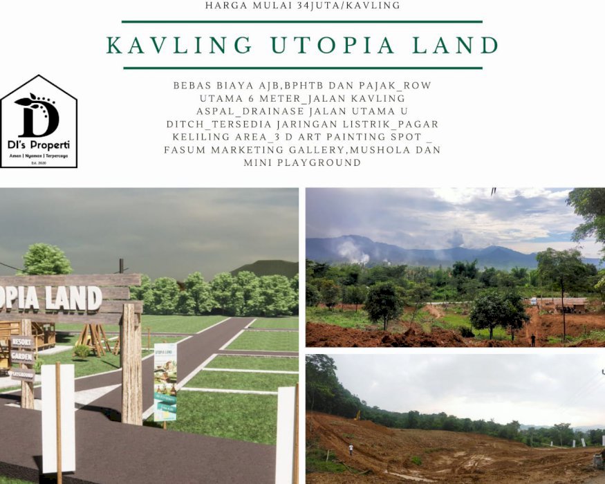 [Dijual] Utopia Land, Create Your Own Dream | IDRumah