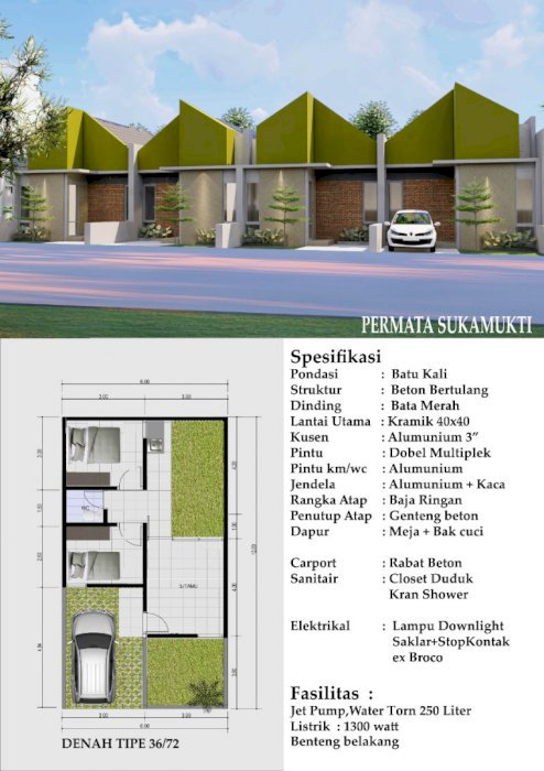 [Dijual] Rumah Type 36/72 Permata Sukamukti. Kopo Katapang | IDRumah