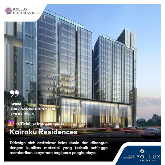 [Dijual] Pollux Technopolis smart city for future | IDRumah