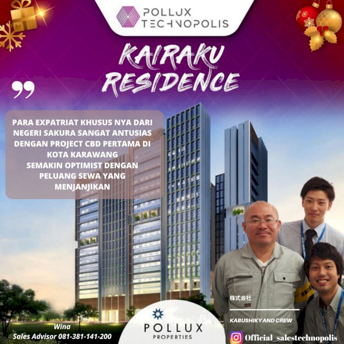 [Dijual] Pollux Technopolis smart city for future | IDRumah