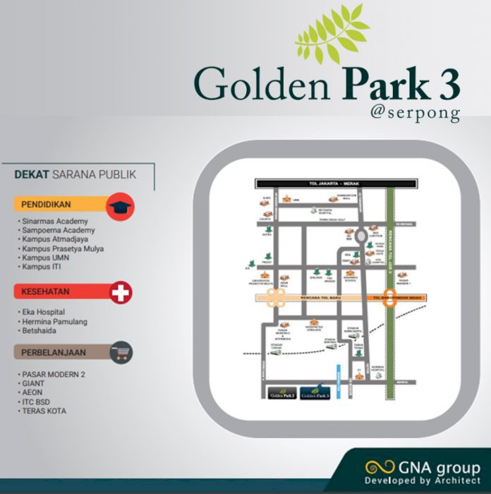 [Dijual] Rumah Mewah di Kawasan Serpong. Golden Park 3 GNA Group | IDRumah