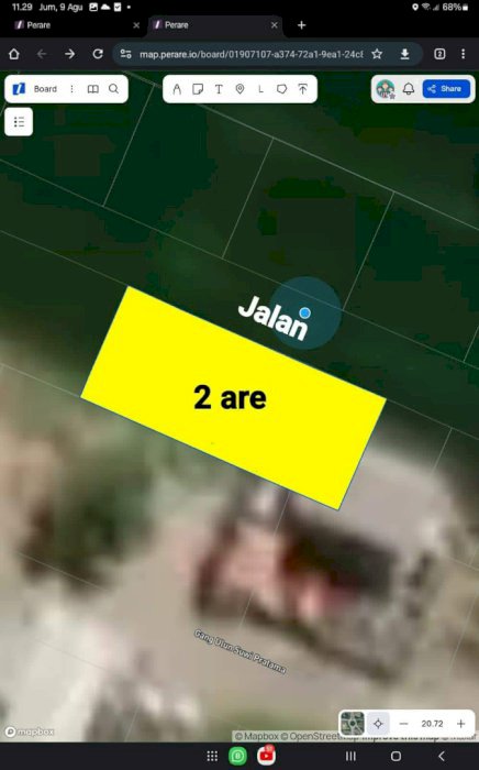 JUAL TANAH GUNUNG SOPUTAN LINGKUNGAN PERUMAHAN 2 ARE | IDRumah